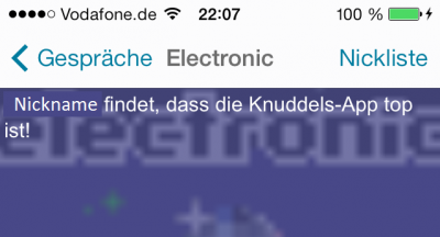 Knuddels-App/Funktionsumfang – Knuddels-Wiki